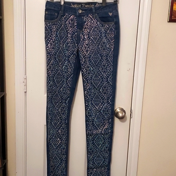 Justice | Bottoms | Justice Girls Rhinestone Jeans | Poshmark